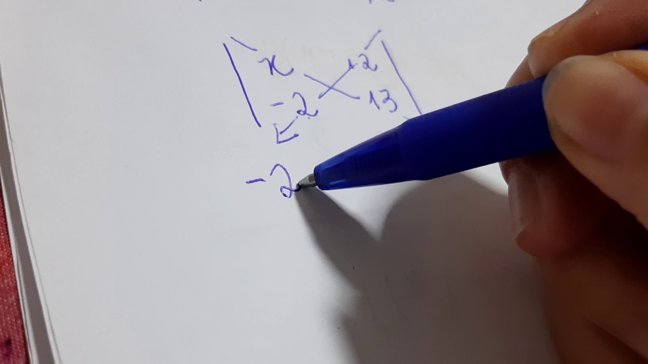 Determinante de matrizes 2x2 - YouTube