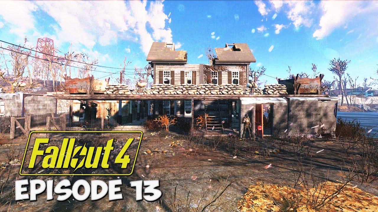 CONSTRUCTION DE BASE | HANGAR À BATEAUX | Fallout 4 | #13 - YouTube