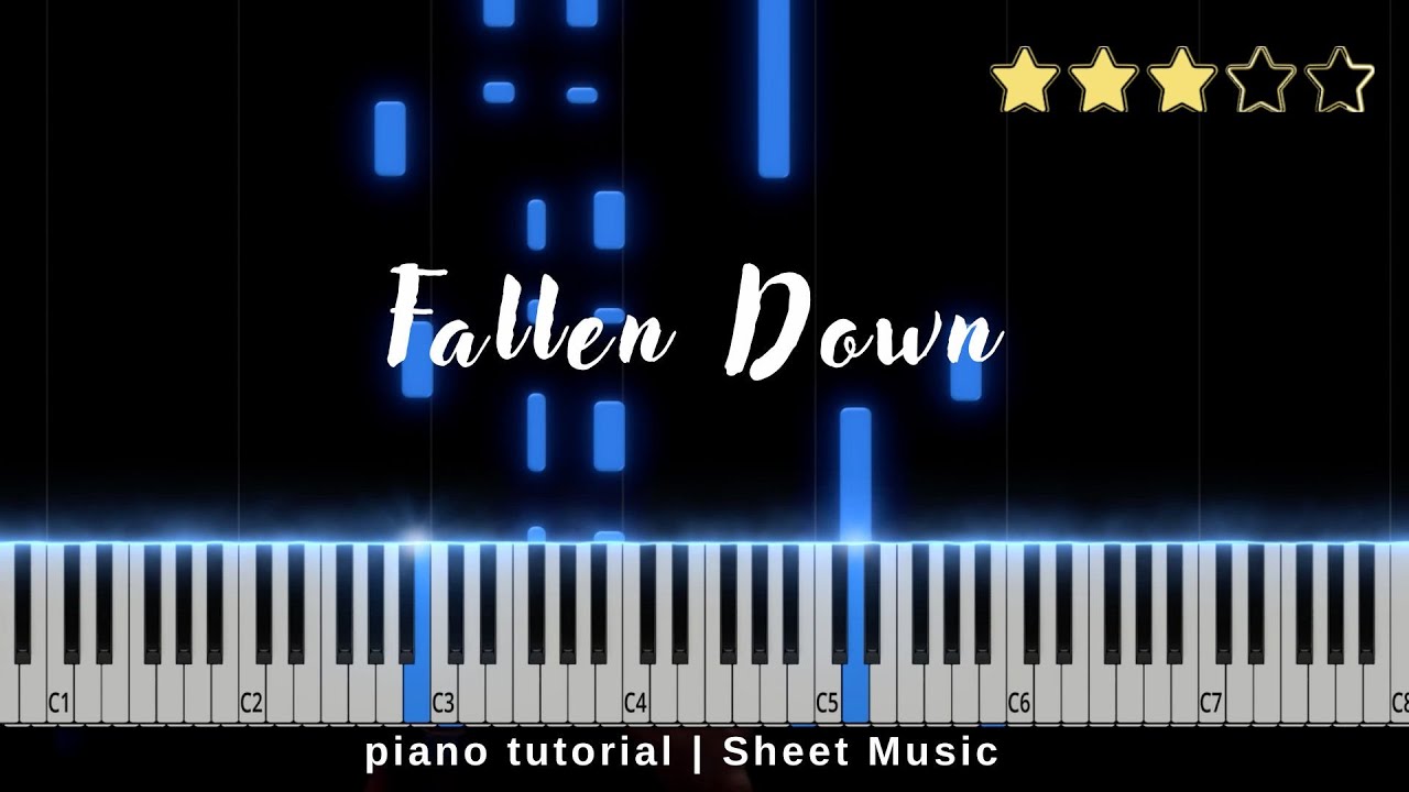 Undertale - Fallen Down | PIANO TUTORIAL + SHEET MUSIC - YouTube