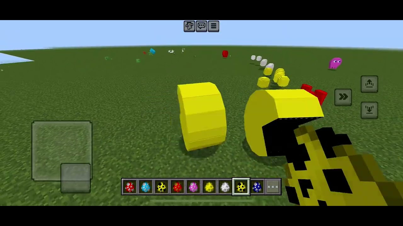 PAC Man Mod Minecraft PE - YouTube