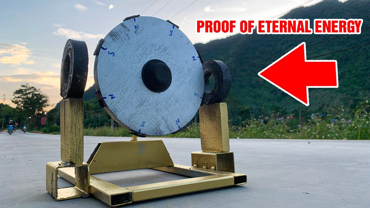 Can Magnetic Repulsion Make a Flywheel Rotate Forever? - YouTube