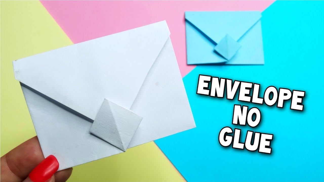 How to Make Envelope no Glue Easy Paper | Lovely Art DIY💌 - YouTube
