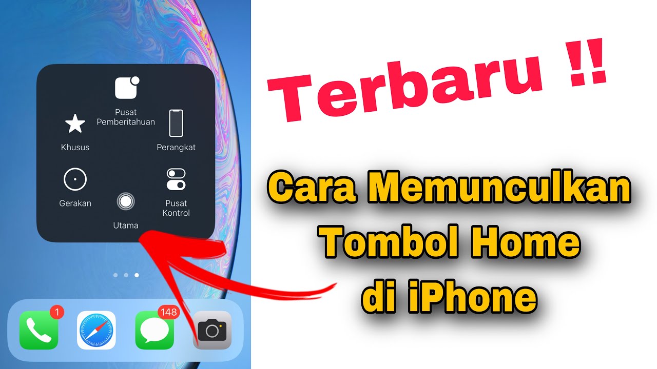 Cara Memunculkan Tombol Home di iPhone - YouTube