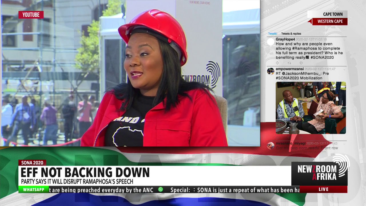 EFF Treasurer General Omphile Maotwe says they are ready to hold ...