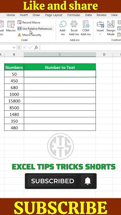 How to Convert Number to Word in Excel #excel #shorts #exceltricks #exceltips #subscribe # ...