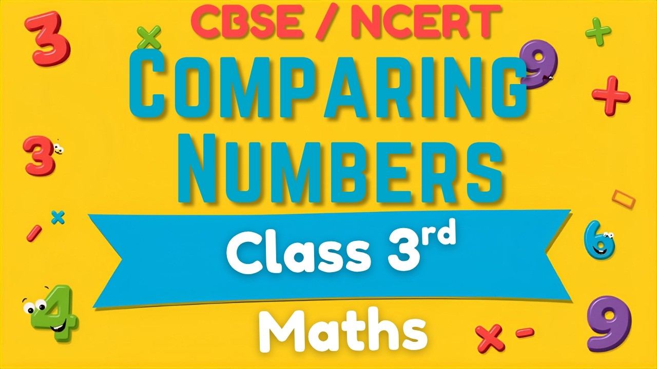 Comparing Numbers Class 3 Maths. Greater Than Less than. Comparing ...