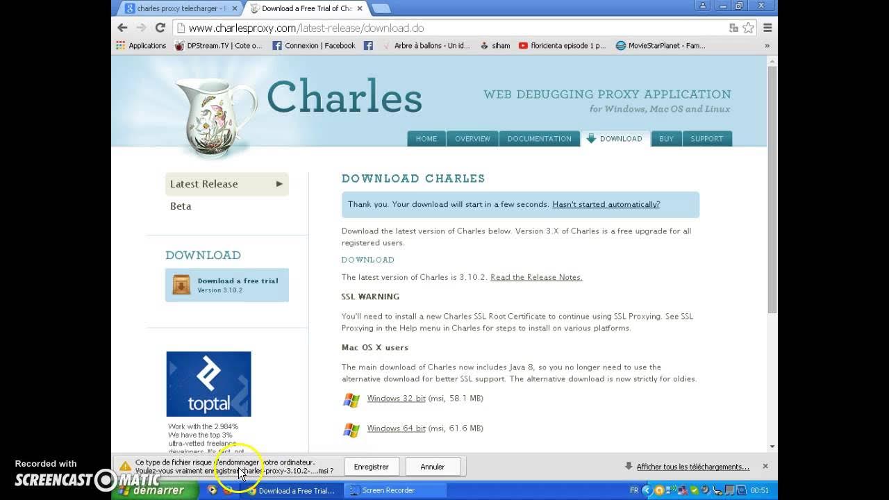 cOmment telecharger Charles PrOxy Msp - YouTube