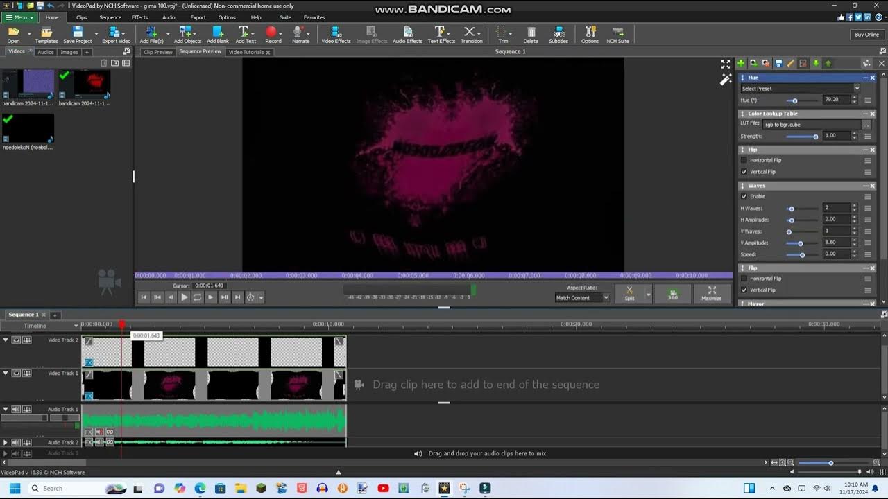 How To Make G Major 100 On VideoPad - YouTube