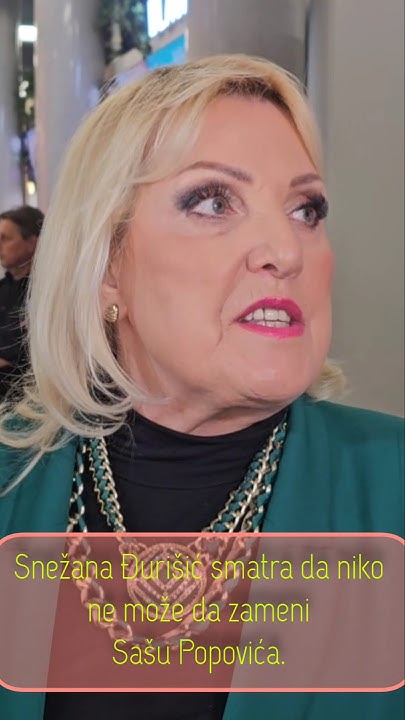 SAŠU POPOVIĆA NIKO NE MOŽE DA ZAMENI - YouTube