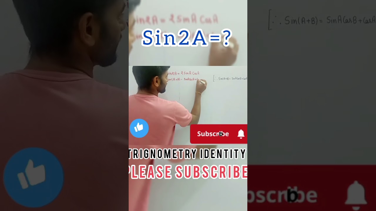 sin2A= 2sinAcosA #trignometricidentities - YouTube