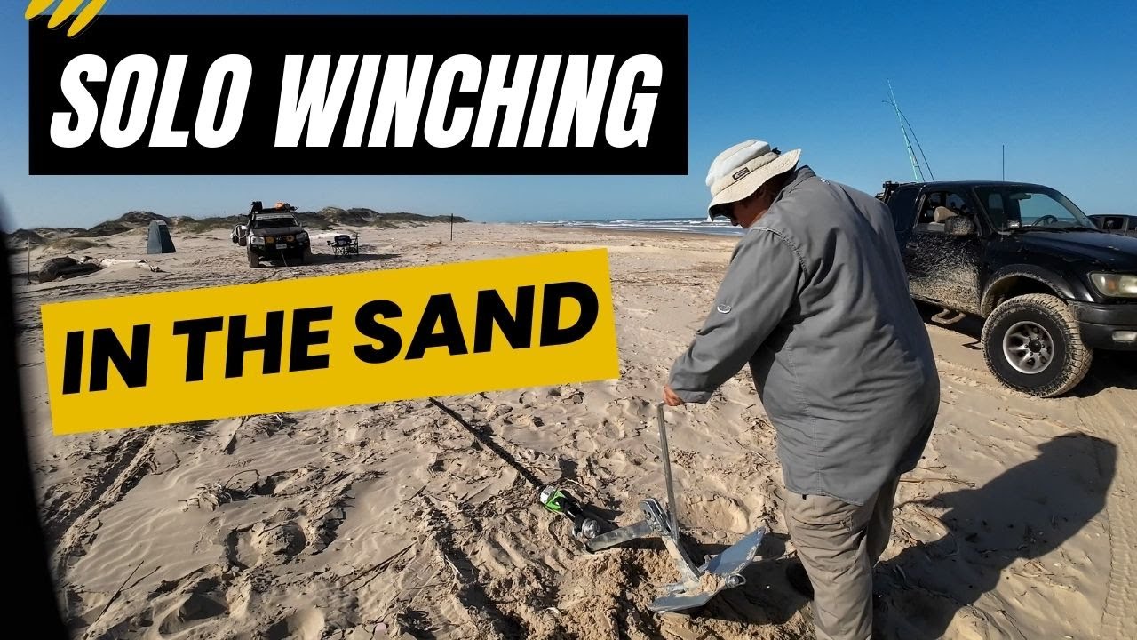 SOLO Winching at the Beach with ANCHOR - YouTube