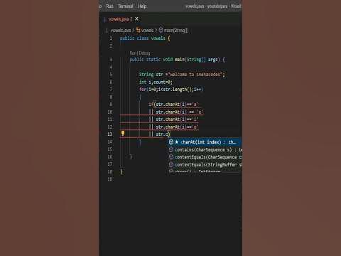 How to count total number of Vowels from given String | Count Vowels | @snehacodes7132 - YouTube