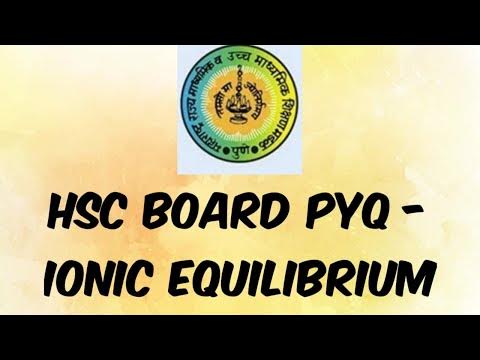 HSC Board PYQ- Ionic Equilibrium - YouTube