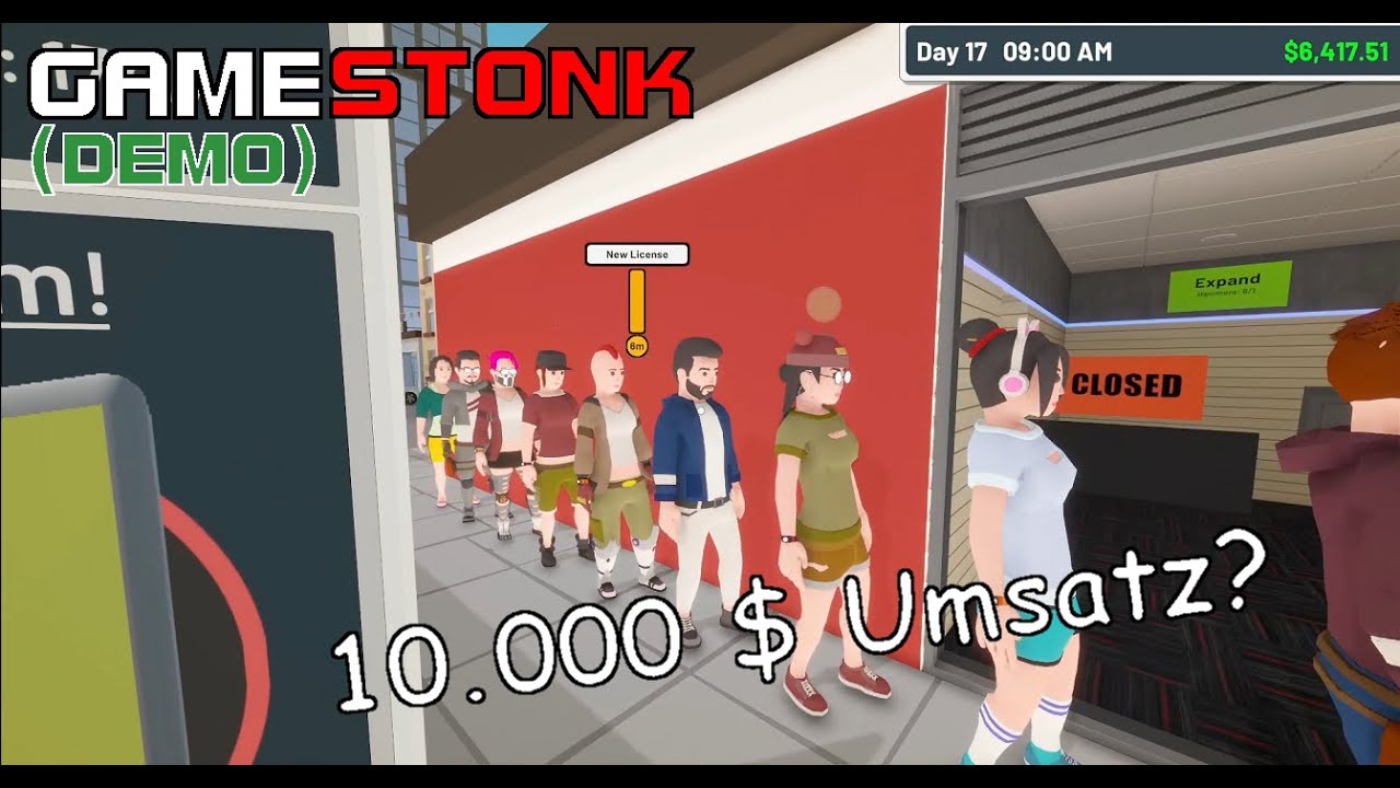 #6 - Schaffe ich 10k Umsatz an einem Tag?! - Gamestonk Simulator (Demo ...