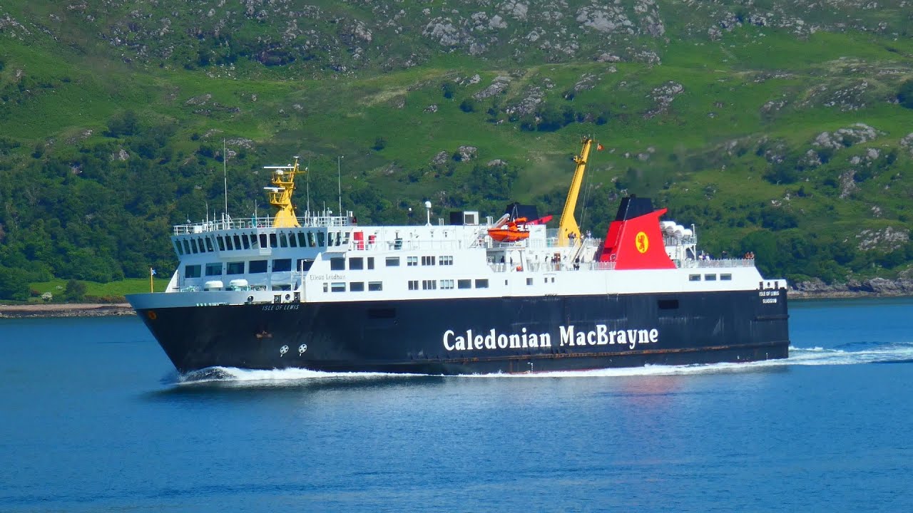 CalMac ferry Isle of Lewis in Sound of Mull - YouTube
