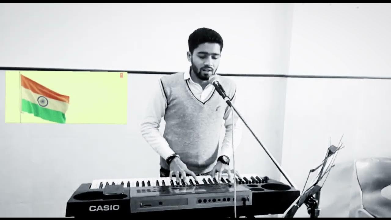 Teri mitti song cover by Satvik Dixit || keyboard || octopad || live singing || republic day ...
