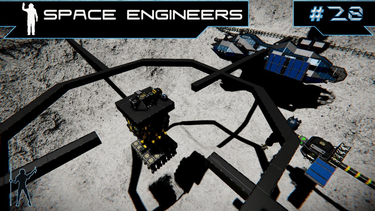 Designing The Moon Base Mining Rig - Space Engineers LP - E28 - YouTube