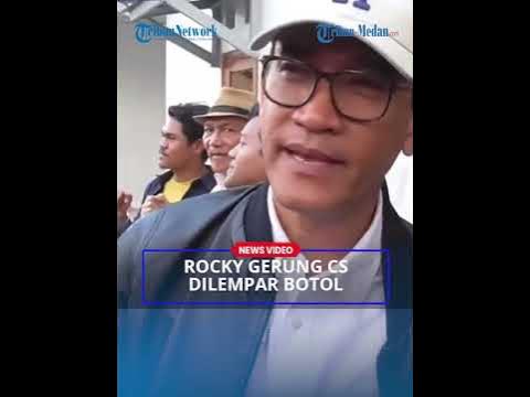 REKAMAN Rocky Gerung CS Dilempar Botol, Persis Kena Leher Refly Harun - YouTube