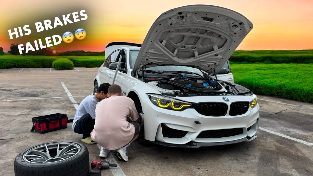 Catastrophic Failure on His BMW M3! - Scary Moment Caught On Video ...