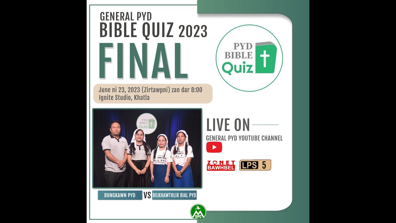 General PYD Bible Quiz 2023 Final - YouTube