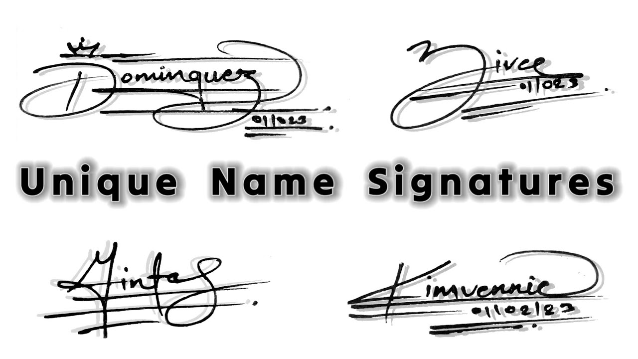 Requested Signature | Unique Name Signatures | Signature tips | # ...