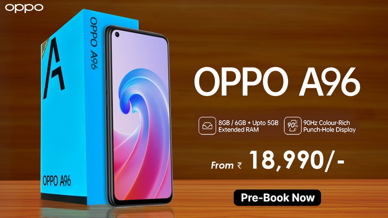 OPPO A96 4G with 90Hz AMOLED display & 33W charging | price in india ...
