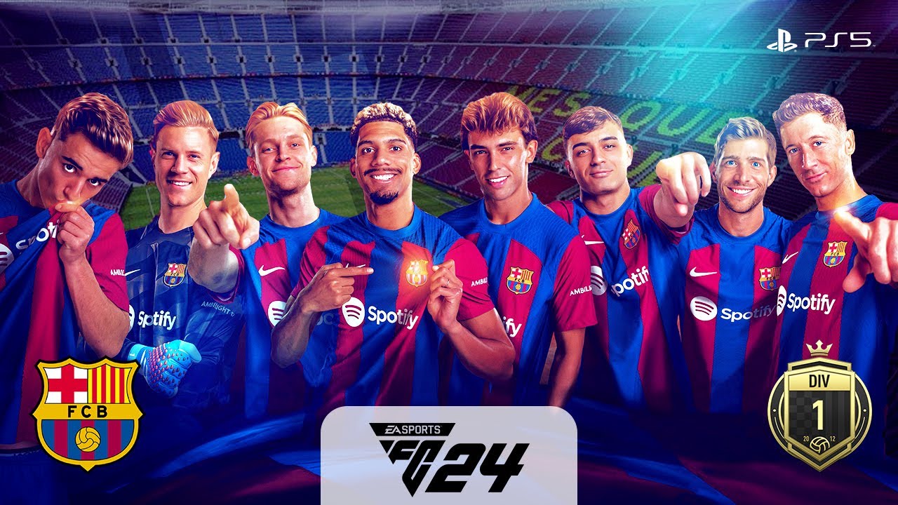 EAFC 24 | SEASONS DIV#1 | BARCELONA | PS5 4K GAMEPLAY - YouTube