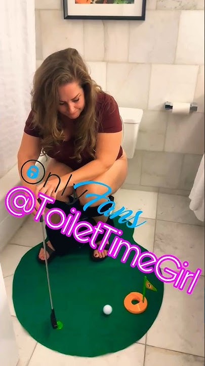 Girl pooping & putting on a toilet! 💩 ⛳️ 🚽 - YouTube