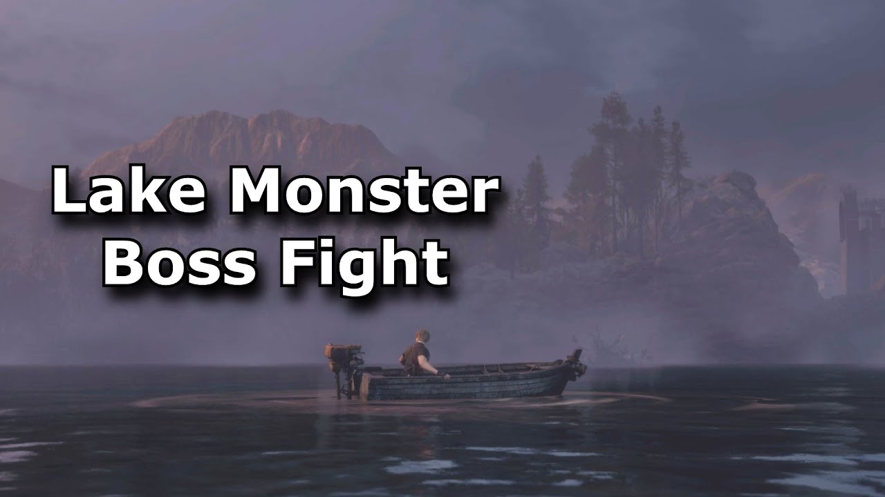 RE4 Remake - Lake Monster Boss Fight - YouTube