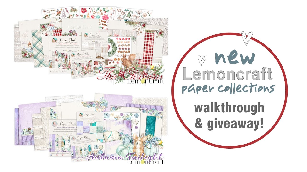 This Christmas and Autumn Twilight New Lemoncraft Paper Collections ...