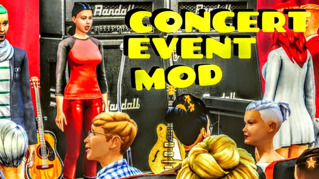 FUNCTIONAL CONCERT EVENT MOD FOR THE SIMS 4 - YouTube