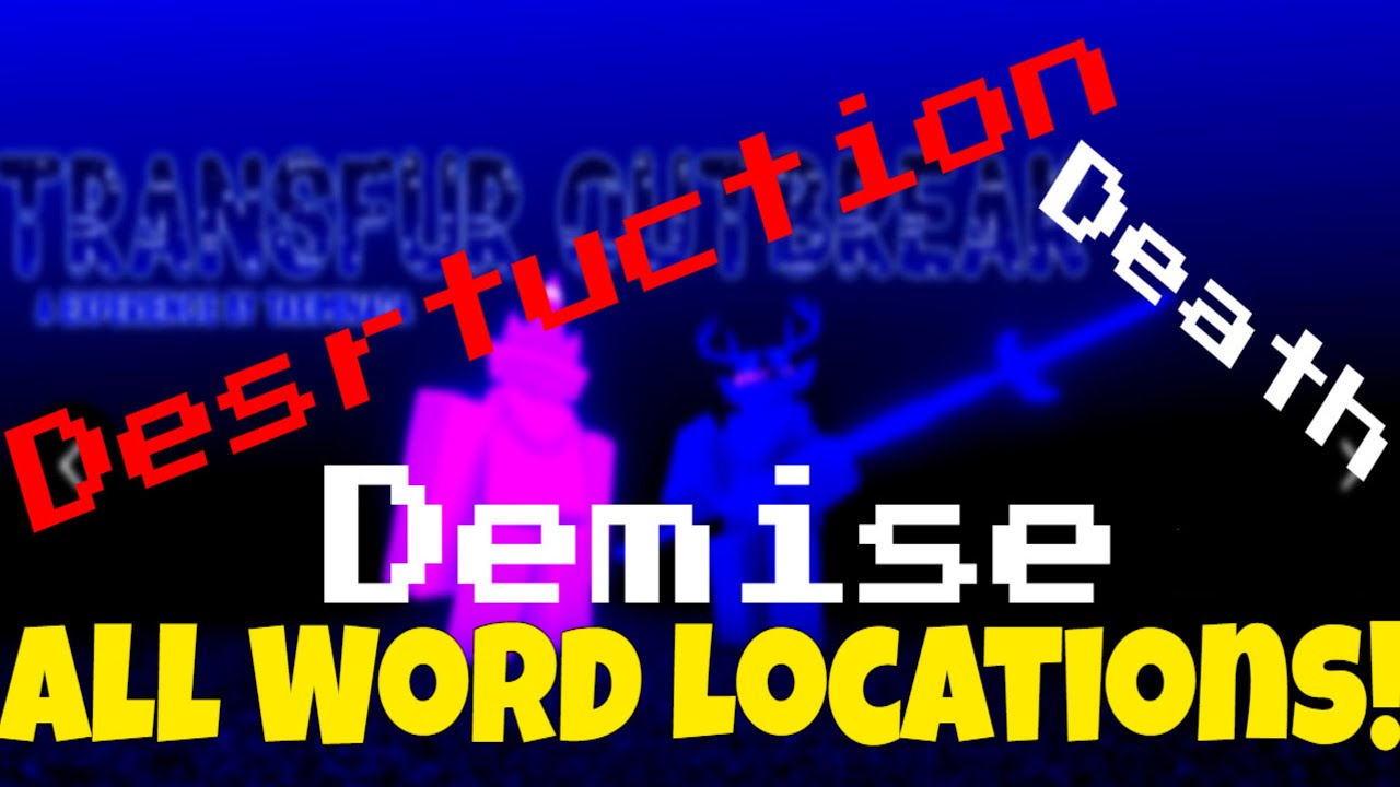 Word Locations! (Transfur Outbreak) - YouTube