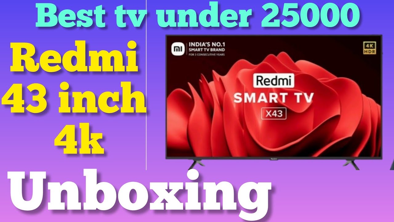 redmi x 43 tv unboxing ⚡ redmi 43 inch 4k tv 🖥 best 43 inch 4k tv 2022 ...