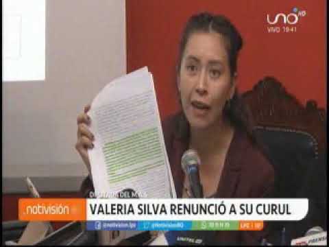 Valeria Silva renunció a su curul