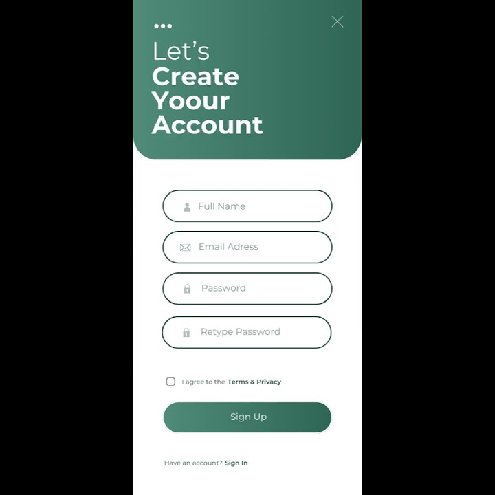 Stunning Create Account & Login UI Design | Modern UI/UX for Web and ...