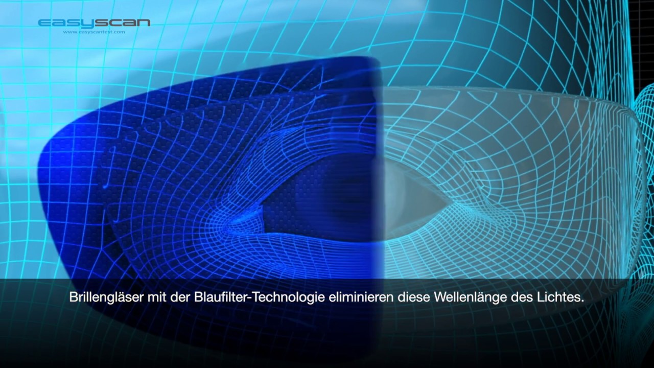 Blaulicht-Filter in Brillengläsern von Optik Sagawe - YouTube