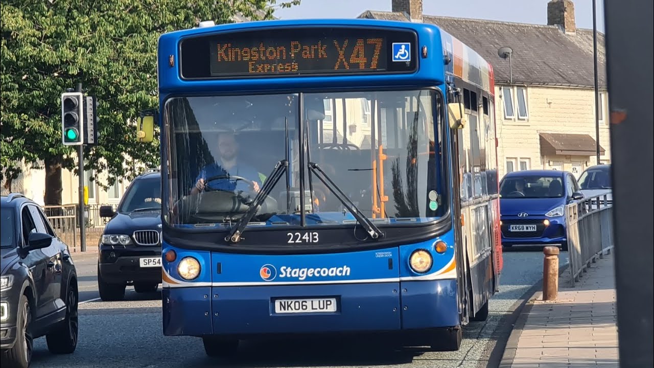 Stagecoach North East MAN ALX300 22413 Route X47 - YouTube