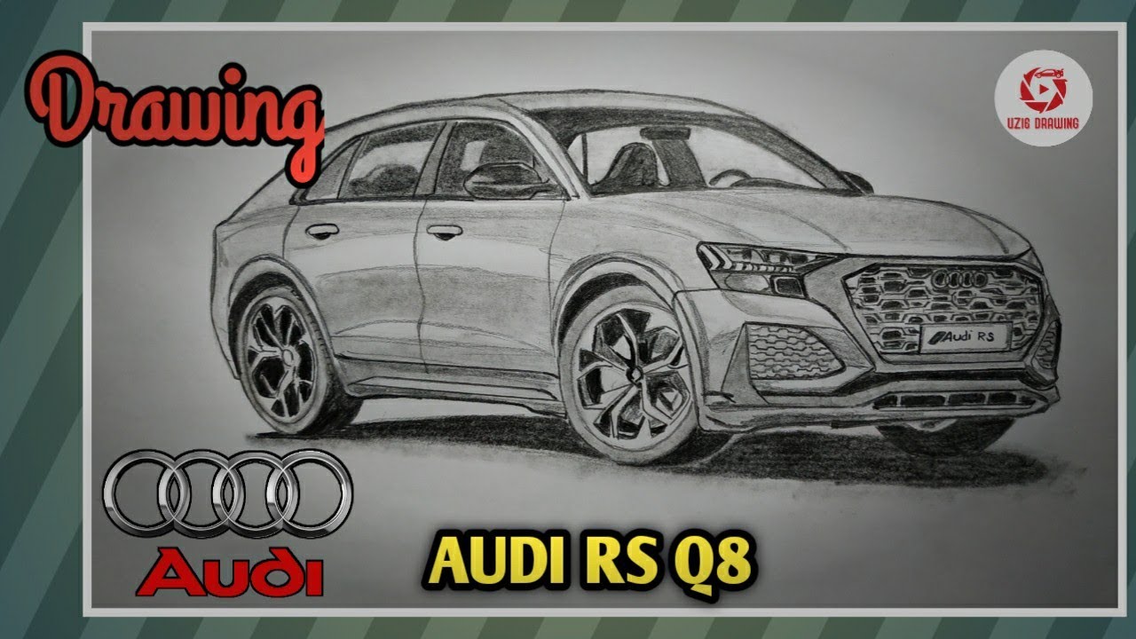 Drawing 2020 Audi RS Q8 - YouTube