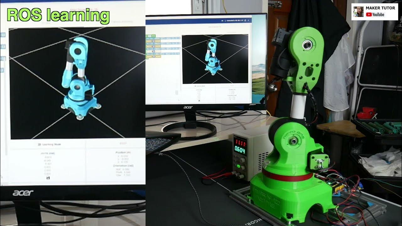 Ros learning with Niryo one opensource - YouTube