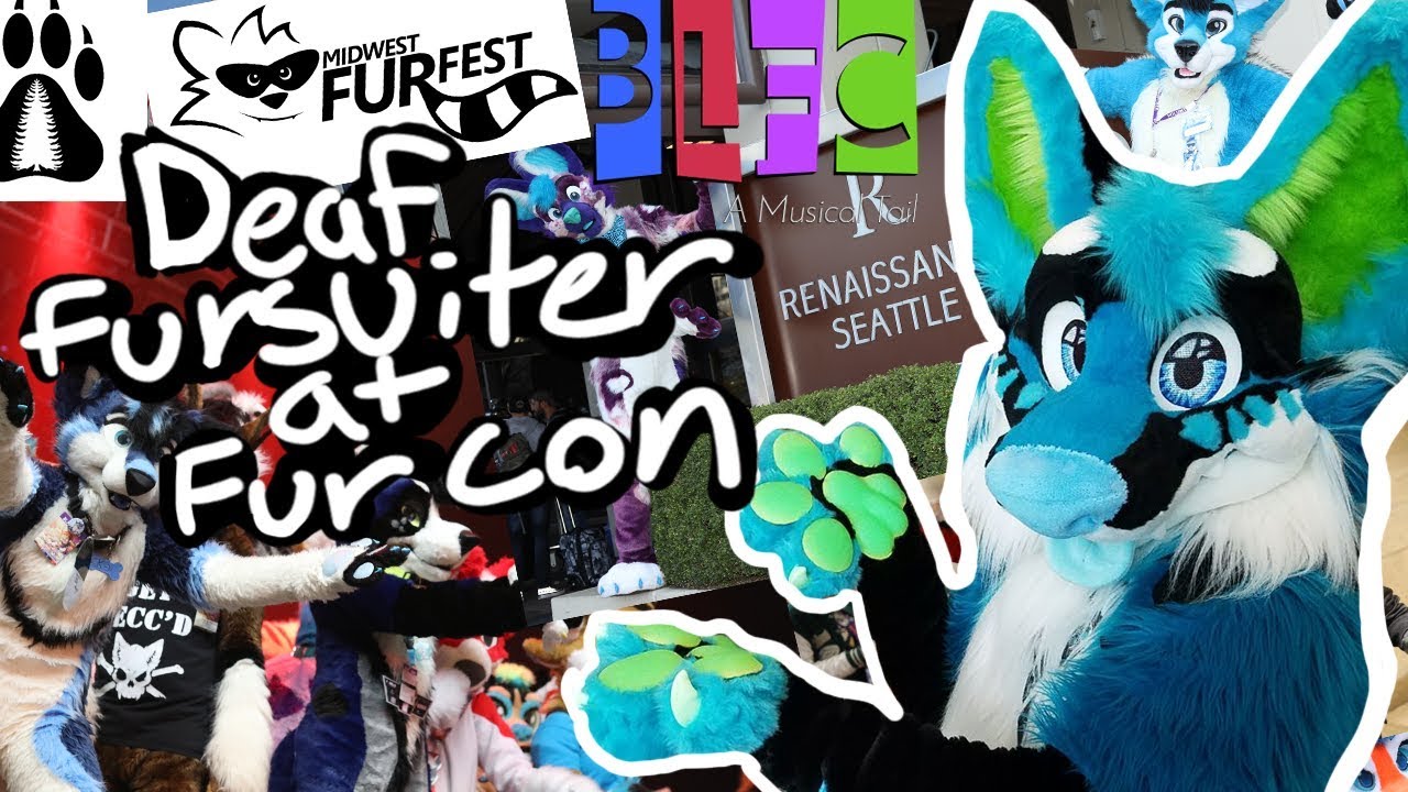 How to chat to a deaf fursuiter at a furry convention? - YouTube