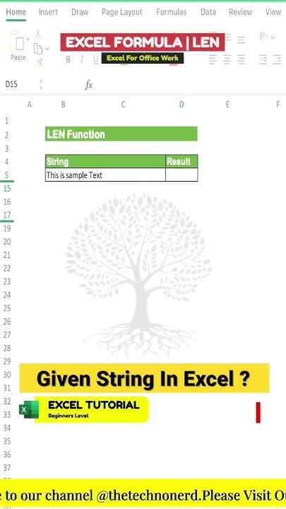 How to Find Length of Text In Excel | Excel For Beginners | #excel #techhacks #shorts #viral ...