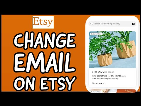 How to Change Email on Etsy? Edit Email on Etsy on Android 2024 - YouTube
