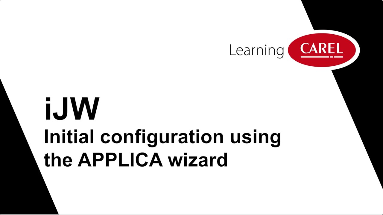 iJW Initial configuration using the APPLICA wizard - YouTube