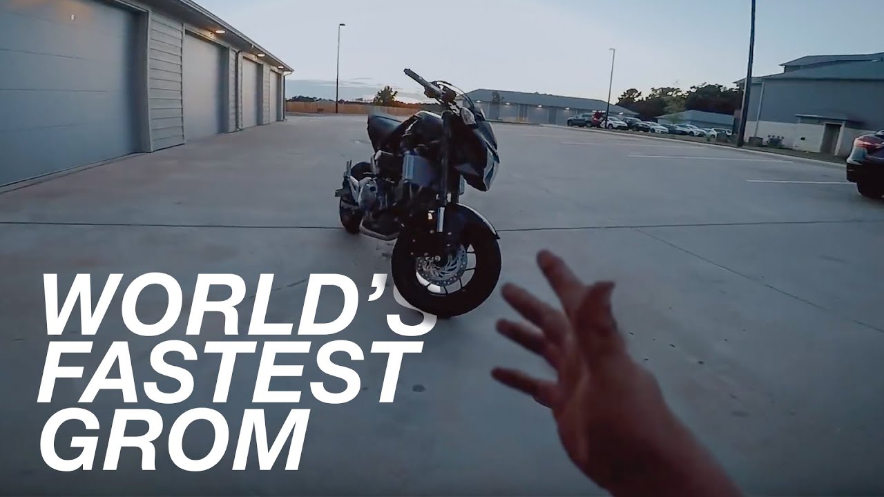 FIRST TEST RIDE on Dom the 300cc Swapped Grom!! - YouTube