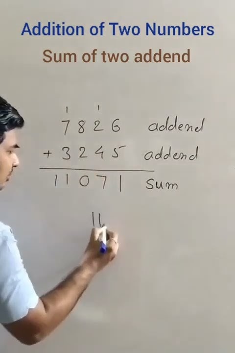 Sum of Numbers : Addition of Two Addend - YouTube