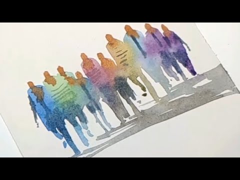 How to Paint Watercolour Human Figures with Ease | Watercolor Human ...