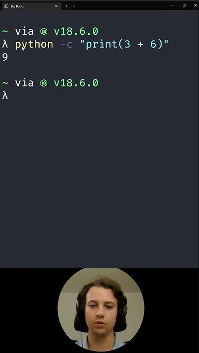 Run Python 🐍 code without opening the REPL - YouTube