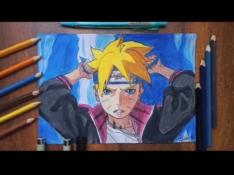 How to draw Boruto Uzumaki | Step by Step | Easy drawings for beginners ...