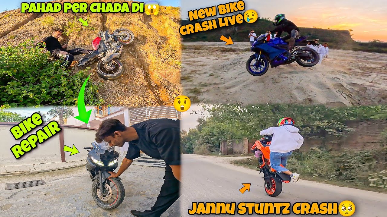 Apni Bike Ko Repair Kr dia🥰Crazy Offroad With Sports Bike😱traning back ...