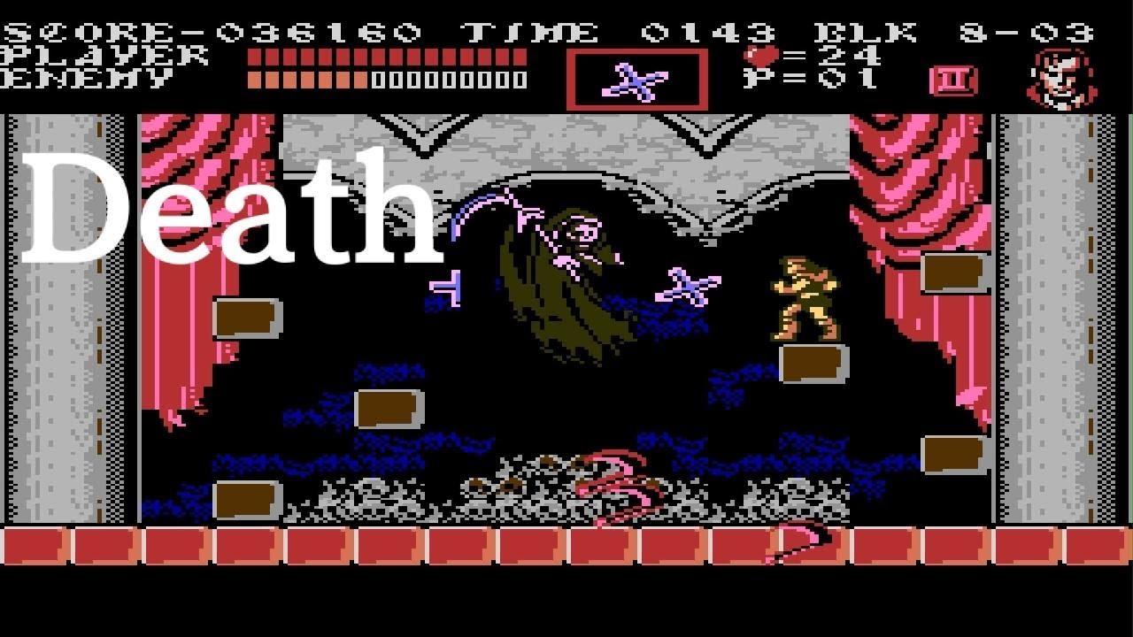 Death - Castlevania III: Dracula's Curse Boss Battle - YouTube